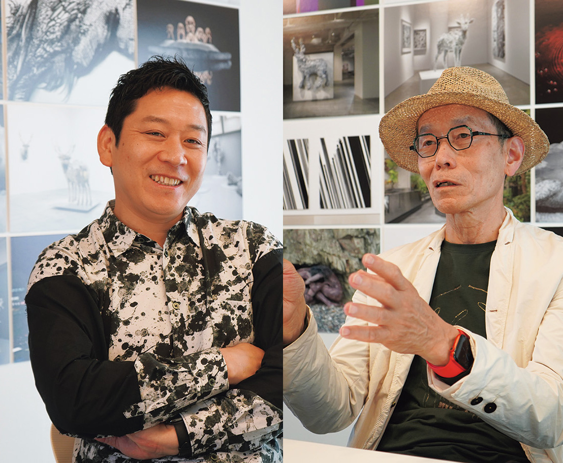 【本誌アーカイブ】椿 昇×名和晃平 ARTISTS’FAIR KYOTOを語る（vol.17） | バイリンガル美術情報誌『ONBEAT』